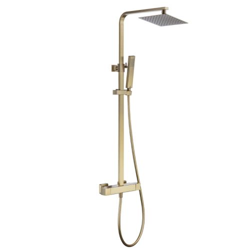 Truro Thermostatic Shower Pack Brushed Gold | Shower Packs