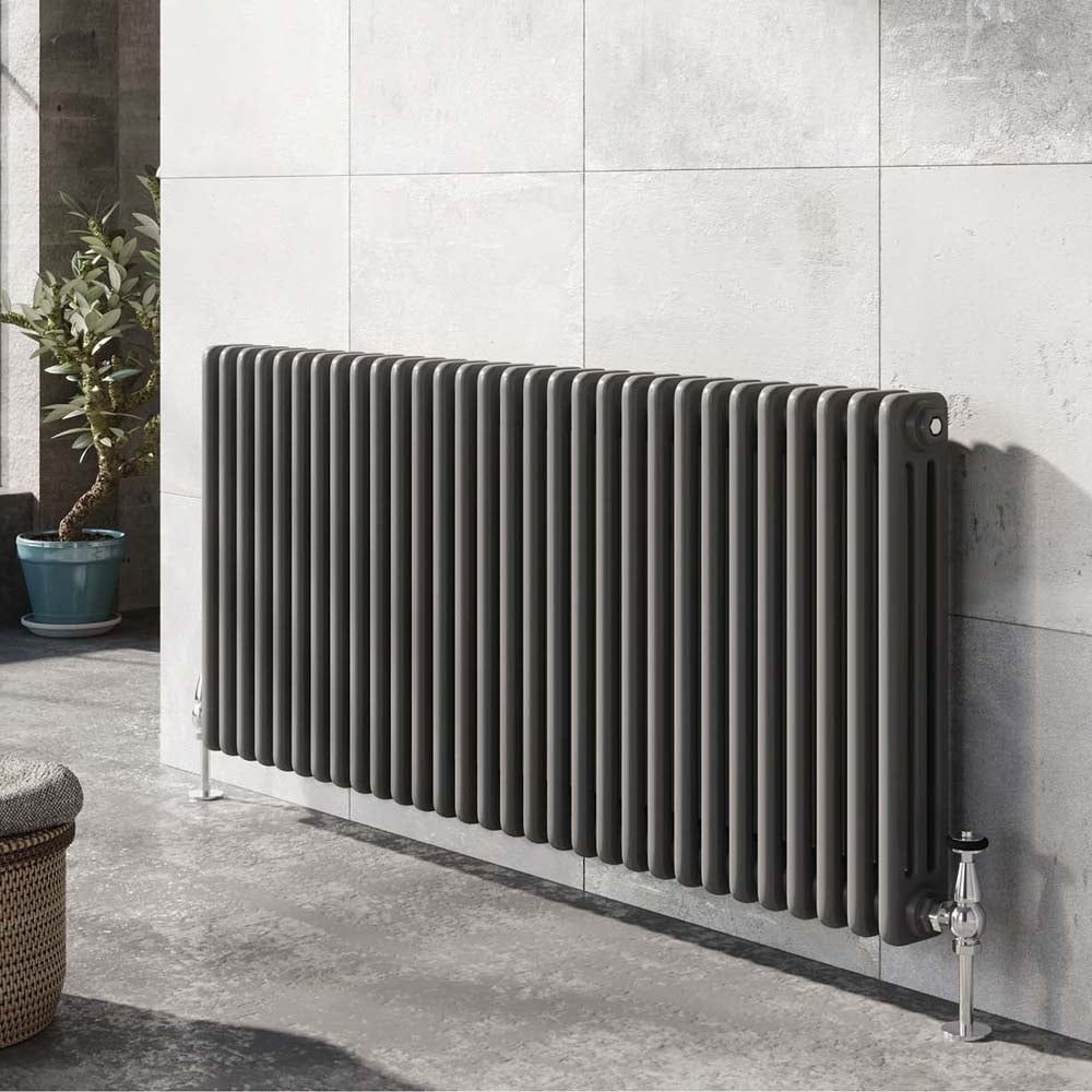 Upton Grey Triple Horizontal Column Radiator – 600x1370 mm ...