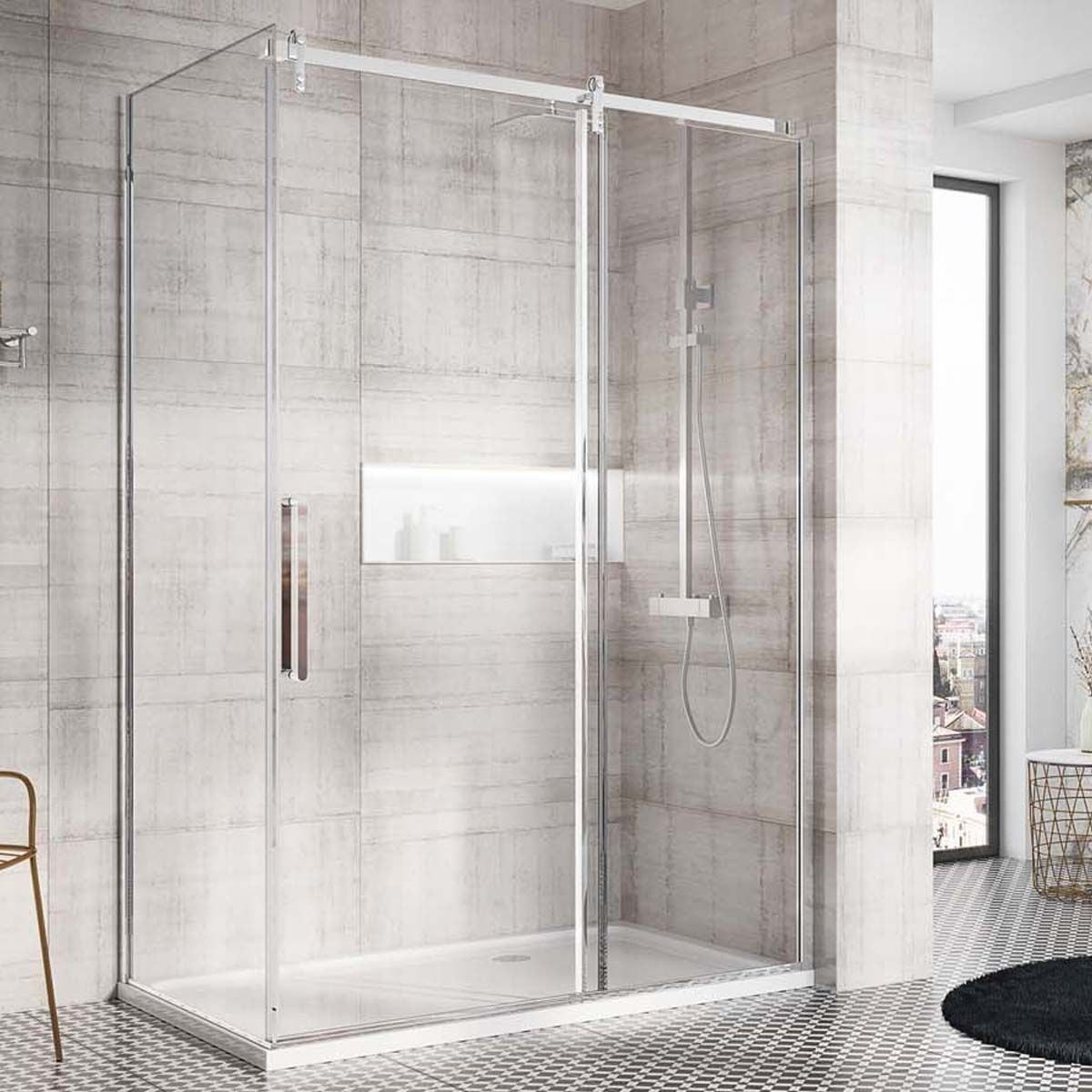 Ryland Shower Side Panel - 800mm | Easy Bathrooms
