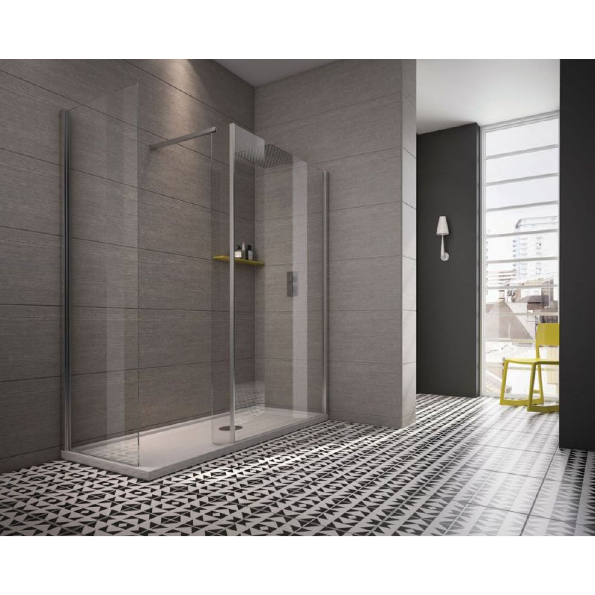 Easy Bathrooms Rivar Chrome Walk In Shower Enclosure | Easy Bathrooms