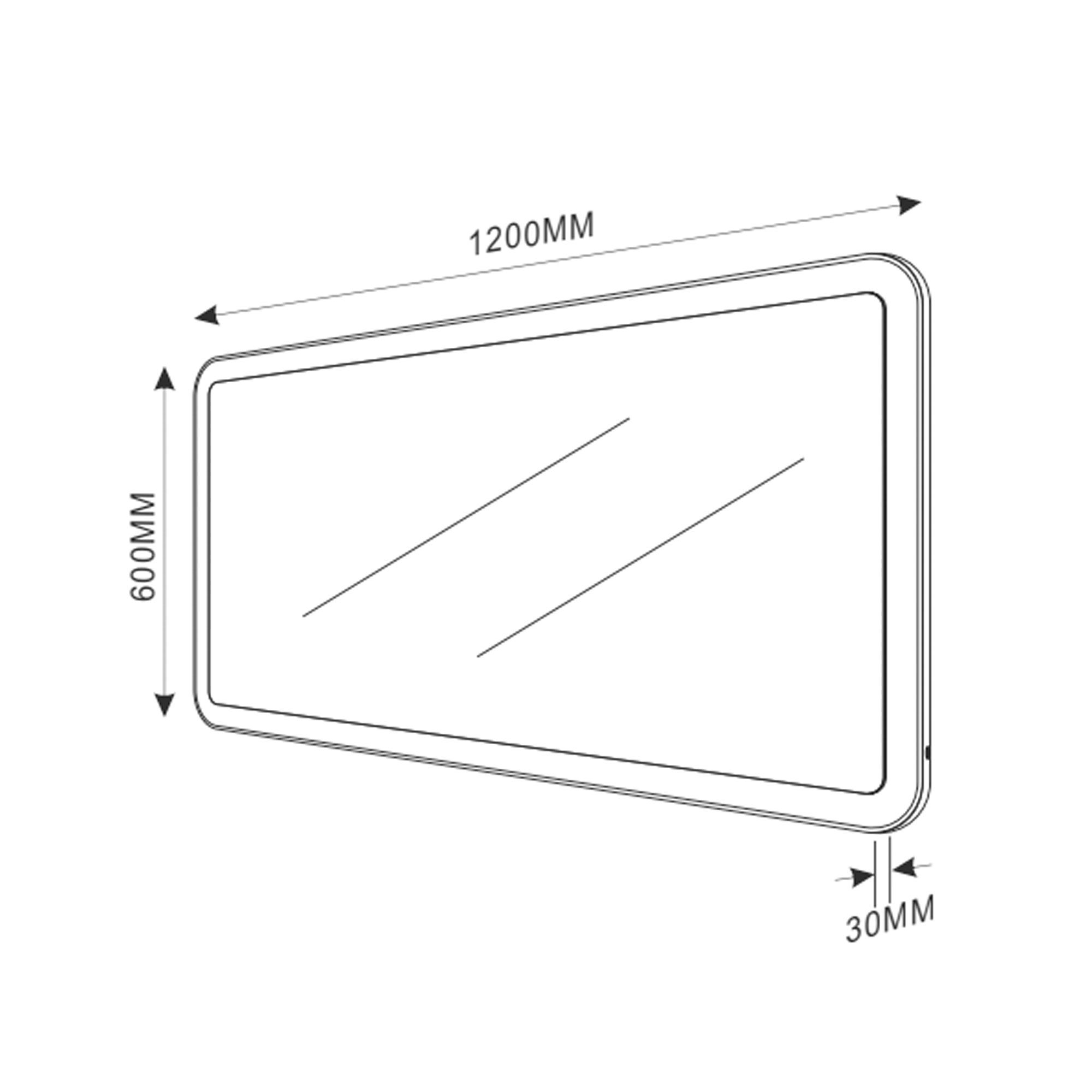 Easy Bathrooms Lynx LED Backlit Bathroom Mirror 1200x600mm | Easy Bathrooms