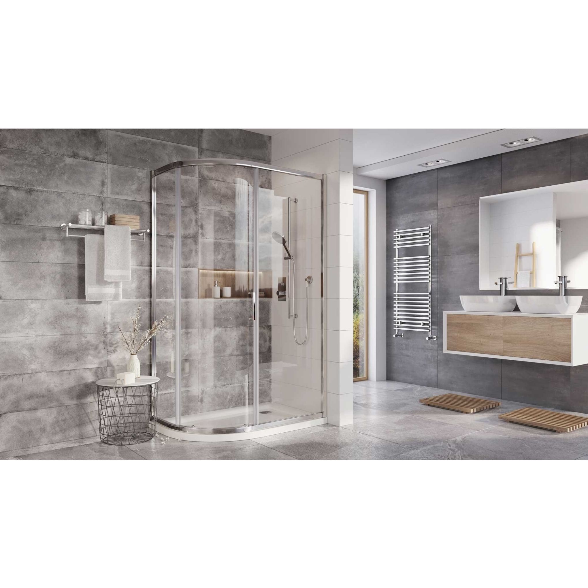 Fabio Single Sliding Door Quadrant Enclosure - 1000x900mm| Quadrant ...