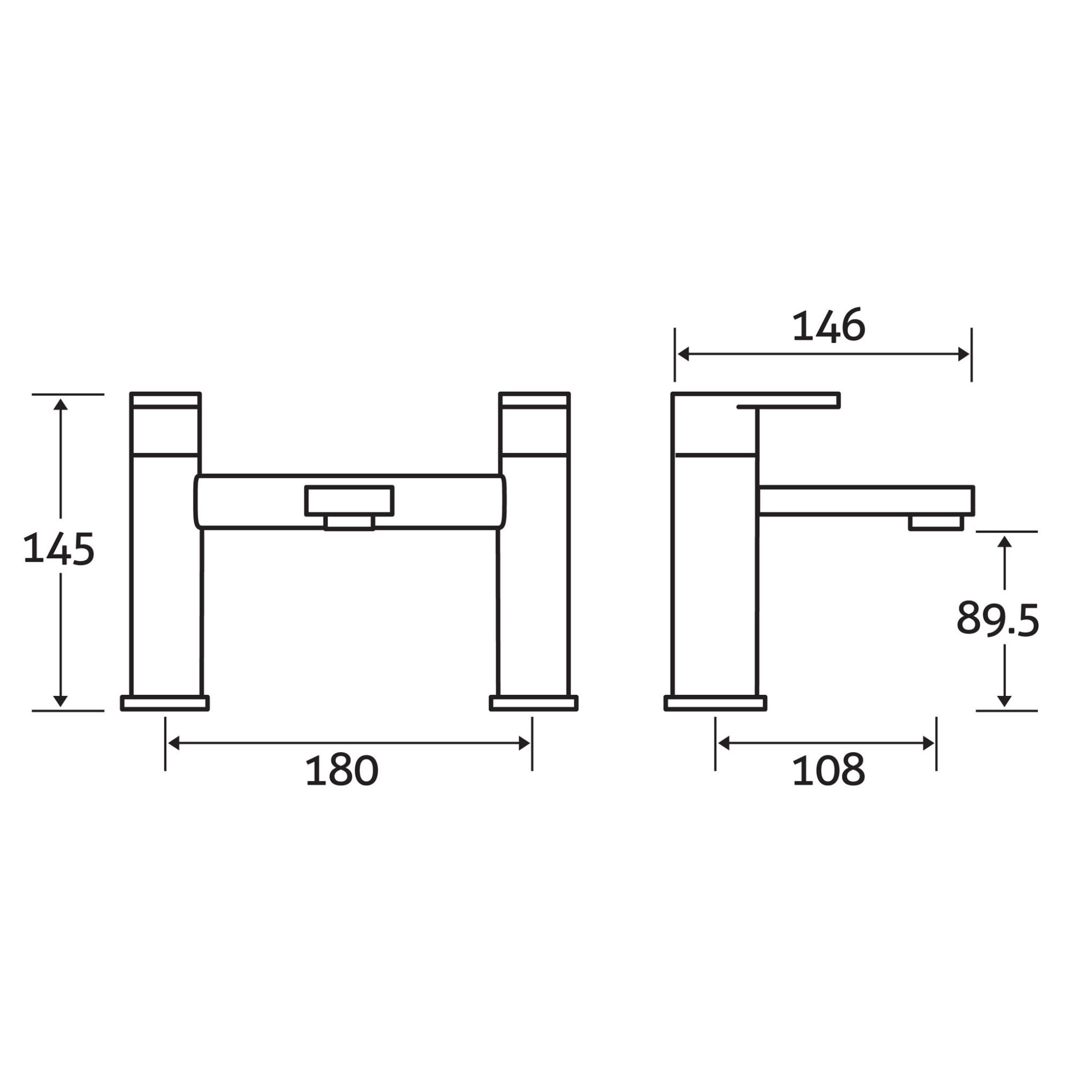 Venture Bath Filler Tap | Easy Bathrooms Taps