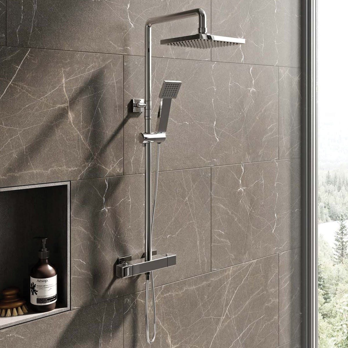 Noir Thermostatic Shower Pack | Easy Bathrooms Showers