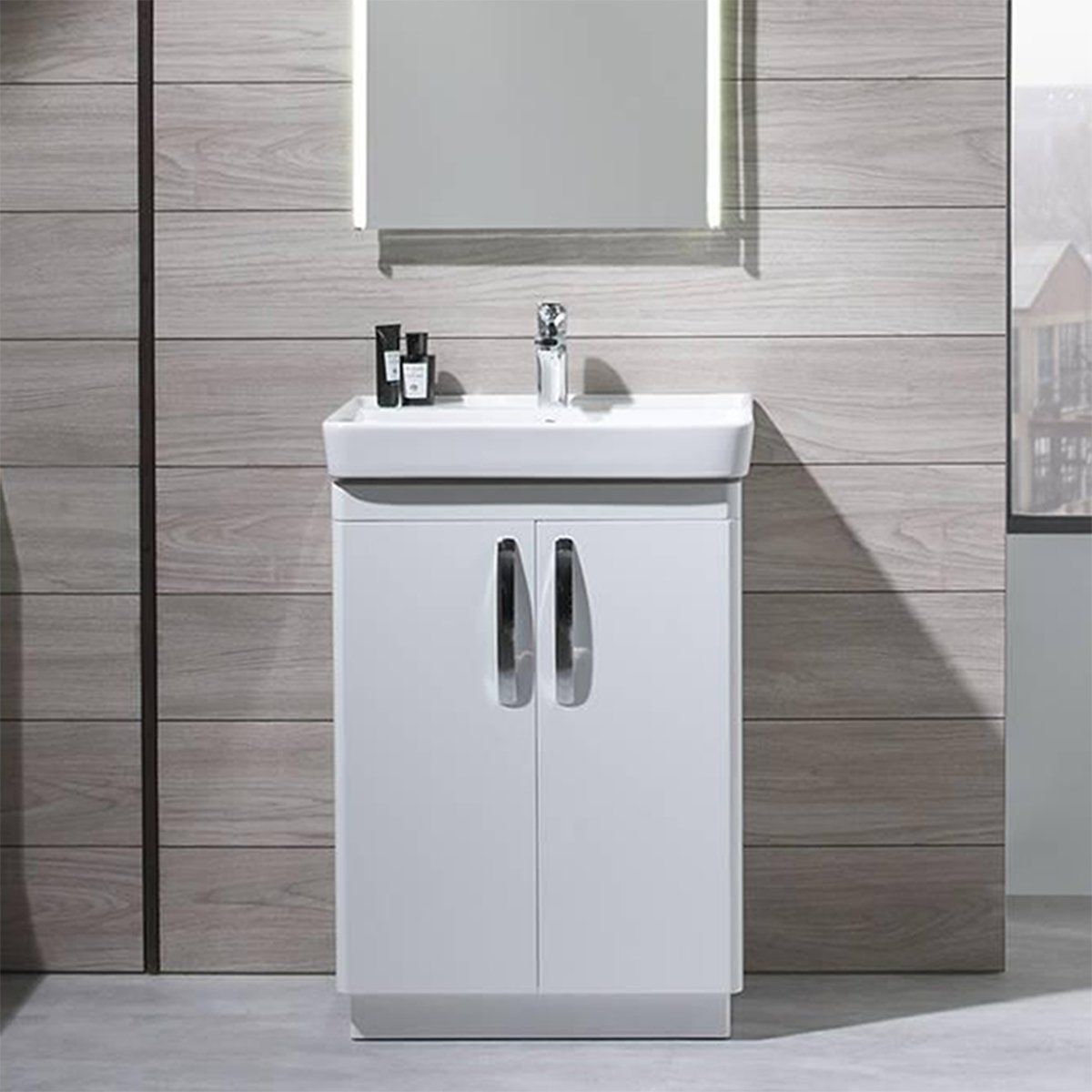 Tavistock Compass 500mm Freestanding Vanity Unit & Ceramic Basin